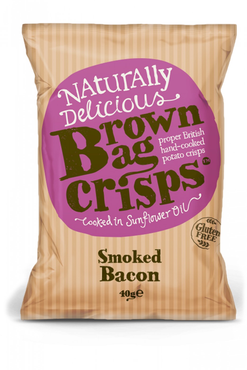 Brown Bag Smoked Bacon Crisps (20x40g) - Licensed Trade Supplies